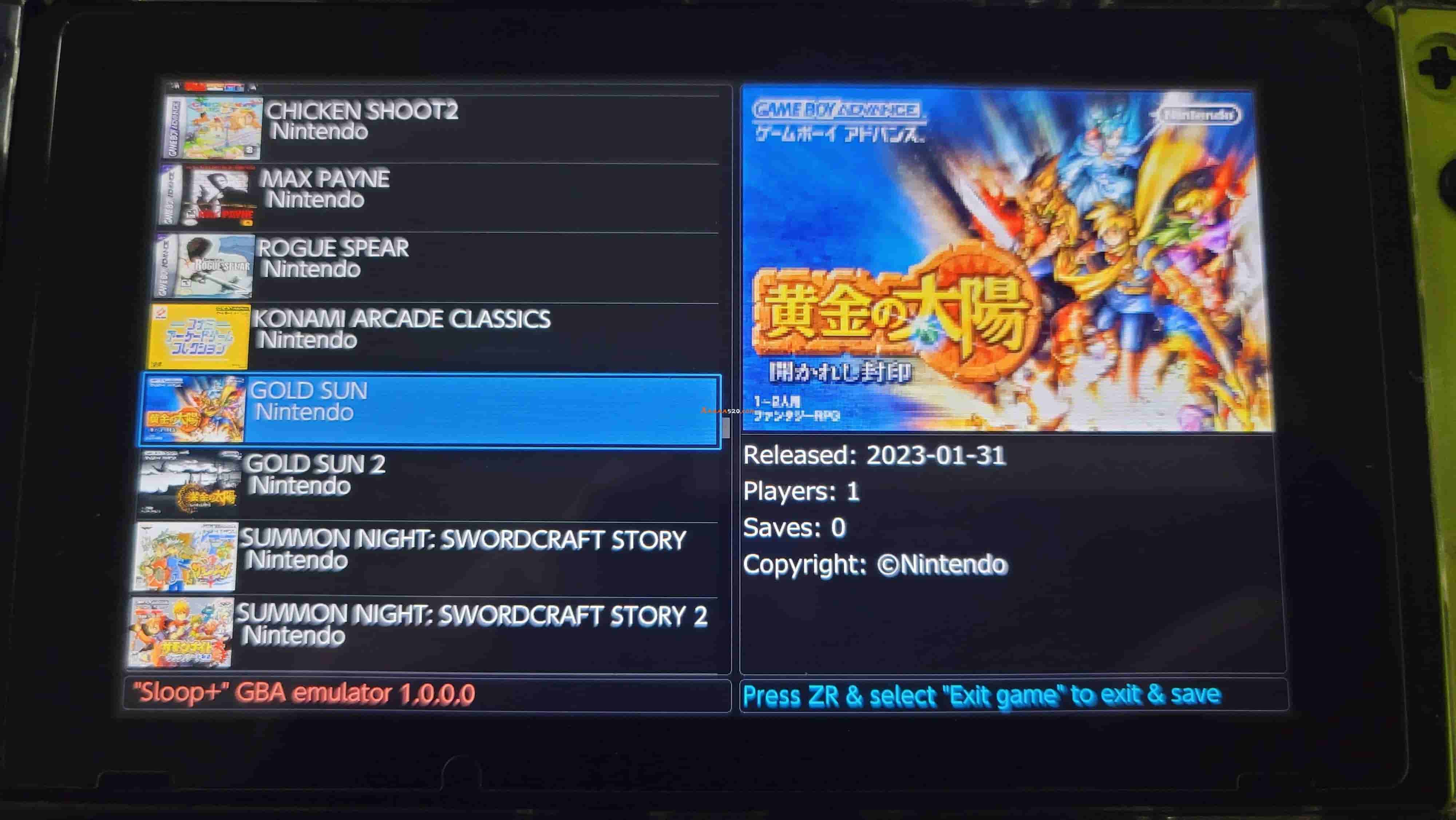 NS专用GBA官方模拟器游戏整合版|NSP| – SKY电玩人